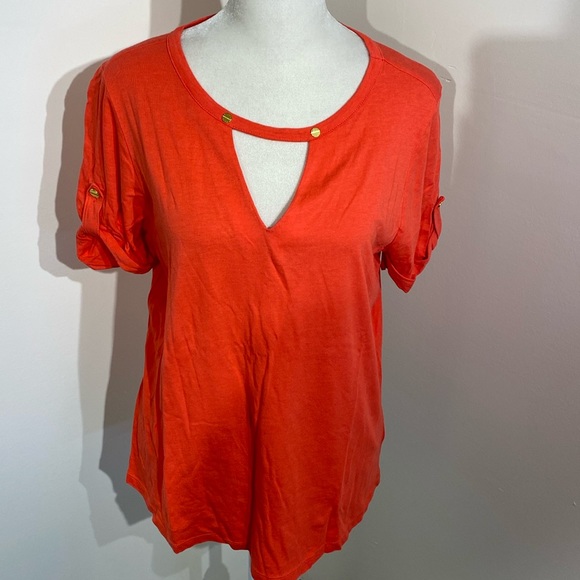 MICHAEL Michael Kors | Tops | Michael Kors Knit Melon Color Top | Poshmark